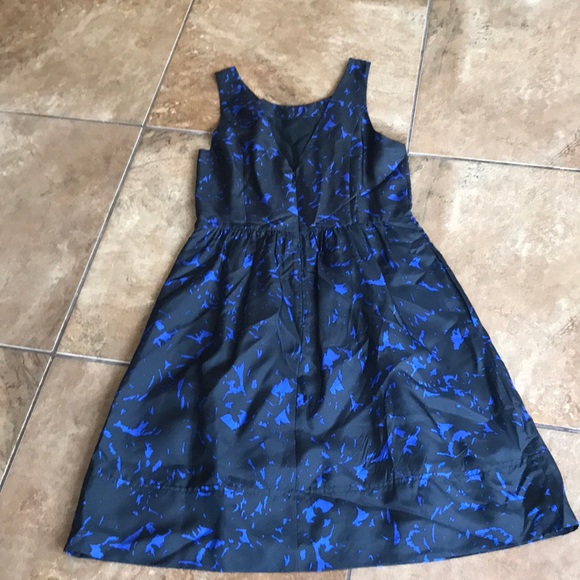 J. Crew | Dresses | J Crew Silk Dress Black Blue | Poshmark